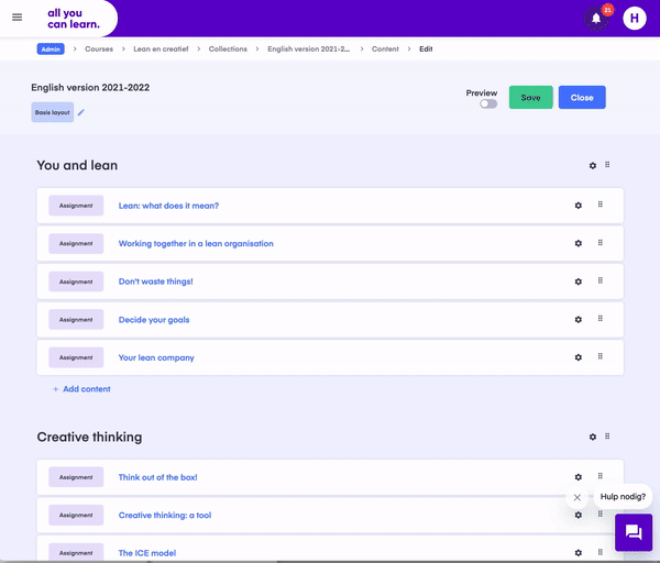 Content templates – All You Can Learn