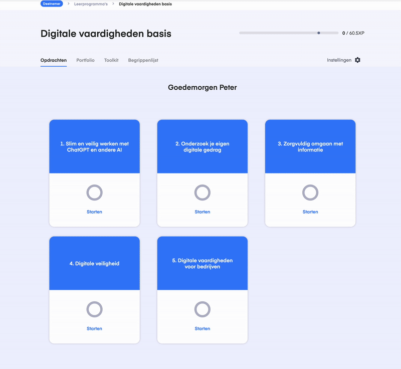 Een layout kiezen voor je leerset – All You Can Learn